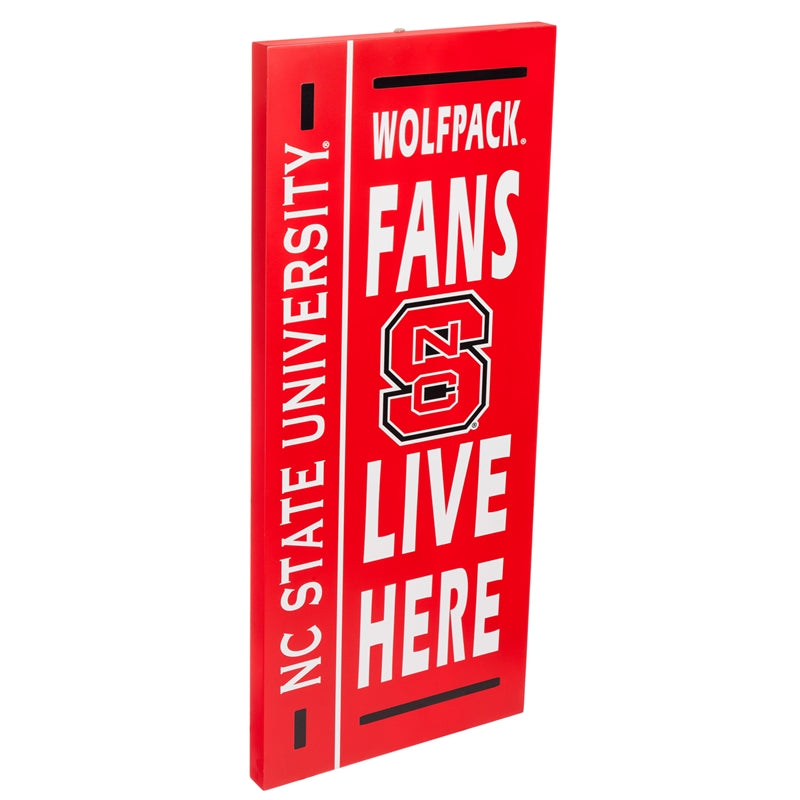 NC State, Fan Sign, 12.5'' x 1.25'' x 28'' inches,, Evergreen NC State ...